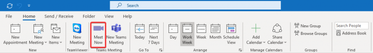 Meet Now Button Coming to Outlook - 365 Architechs Archives