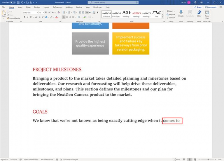 Text Predictions Coming to Microsoft Word - 365 Architechs Archives
