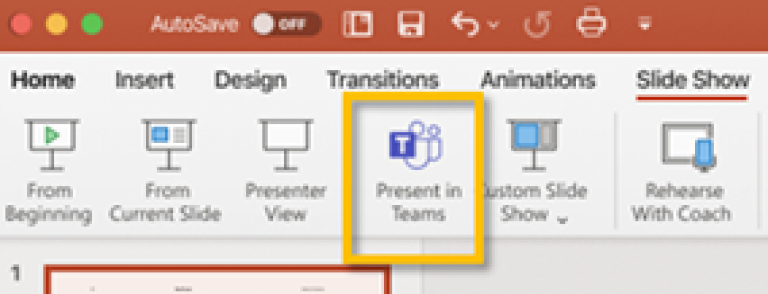 Present in Microsoft Teams from PowerPoint - 365 Architechs Archives